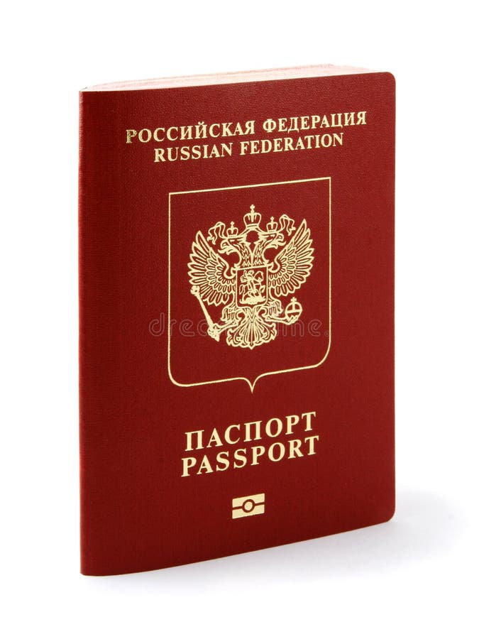 Red Russian International Passport Stock Photo - Image of immigration ...