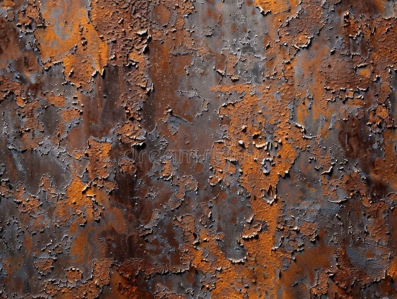 Red Rust Covering a Metal Surface Stock Illustration - Illustration of ...