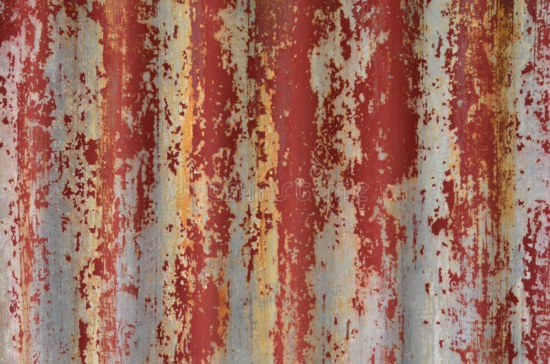 Red Rust Galvanize Sheet stock image. Image of striped - 92763563