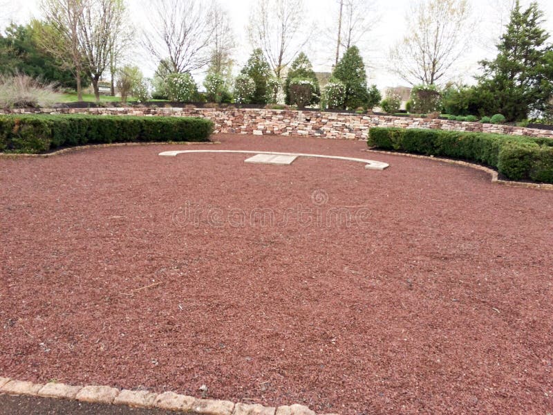 Red Rust Ground Stone Cover Stock Image - Image of memorial, copy ...