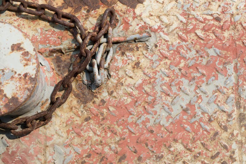 Red Rust Iron Background with Chain Like Cross Stock Image - Image of ...