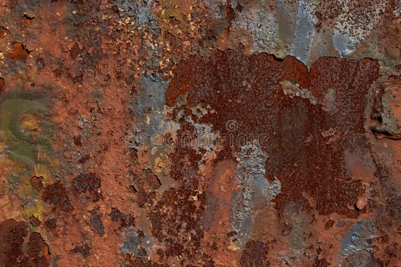 Red Rust on Metal Rusty Surface Stock Image - Image of rough, texture ...