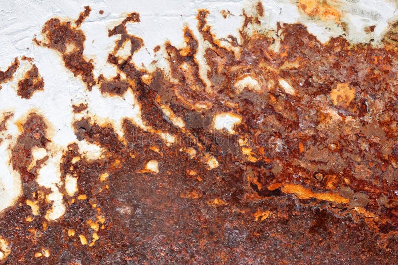 Red Rust on the Old Metal Surface ,Corrosive by Chemical Stock Photo ...