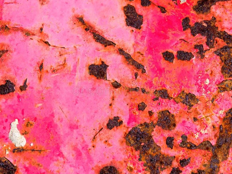 Red Rust Texture on a Metallic Surface Stock Photo - Image of metal ...