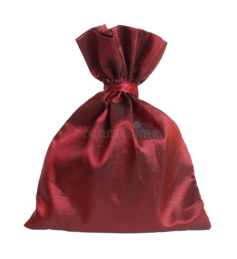 Red gift sack stock image. Image of blank, background - 30659029