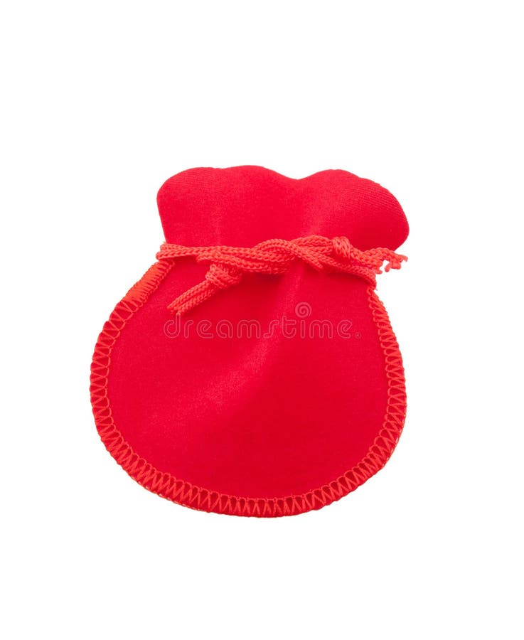 Red sack stock photo. Image of present, fabric, velvet - 28706072