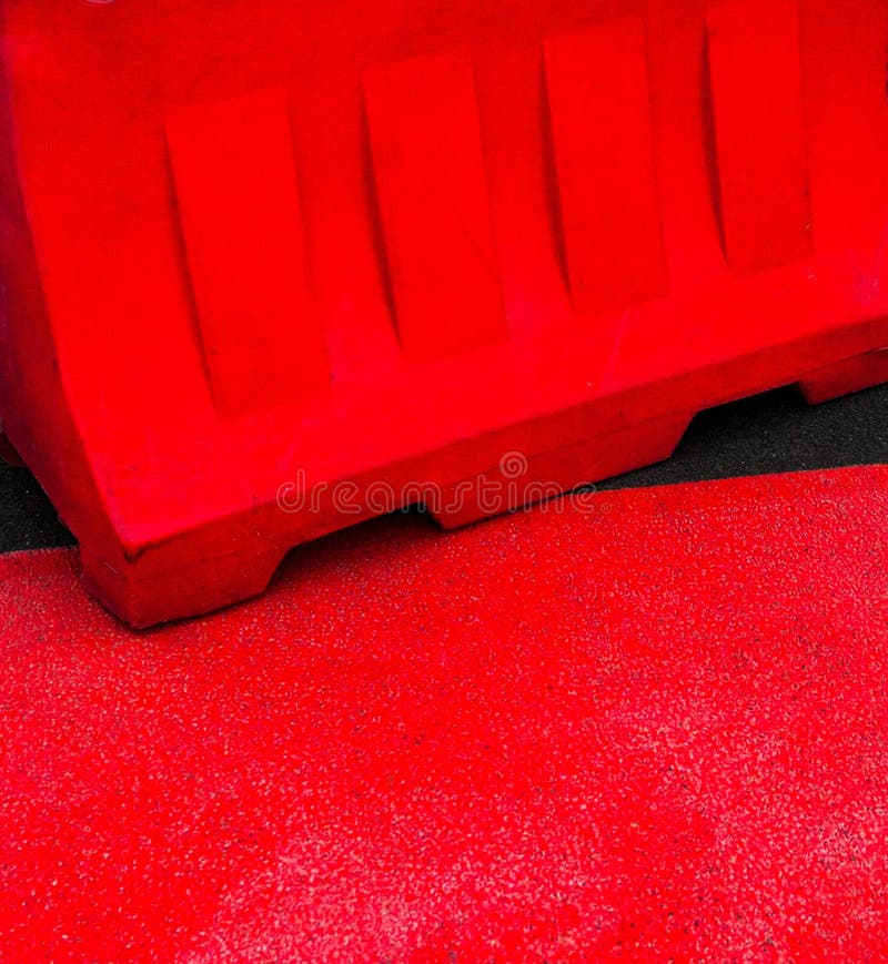 Red safety barrier stock photo. Image of protection - 179850714