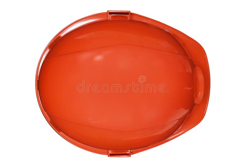 Red Safety, Engineer or Construction Helmet Isolated on White ...