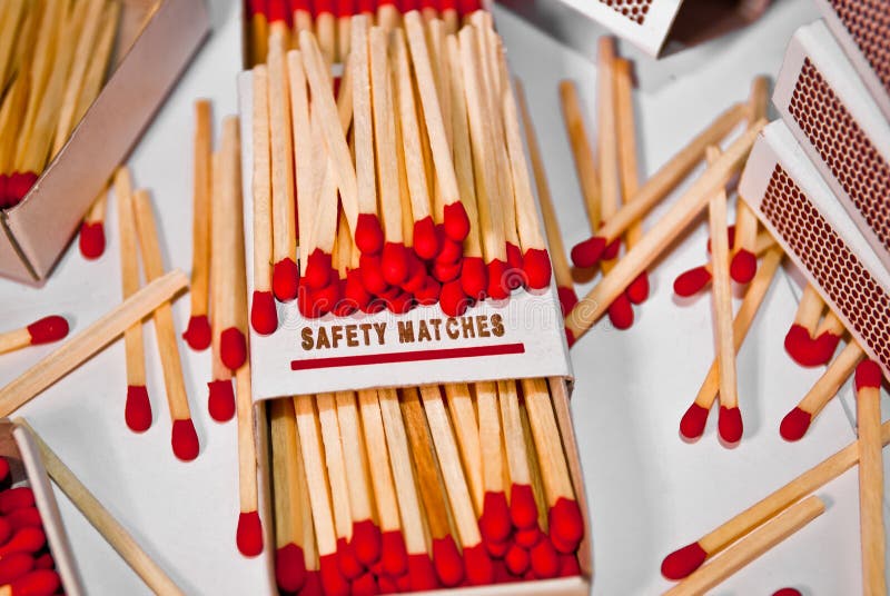 Red Safety Matches stock photo. Image of abstract, ignite - 15899244