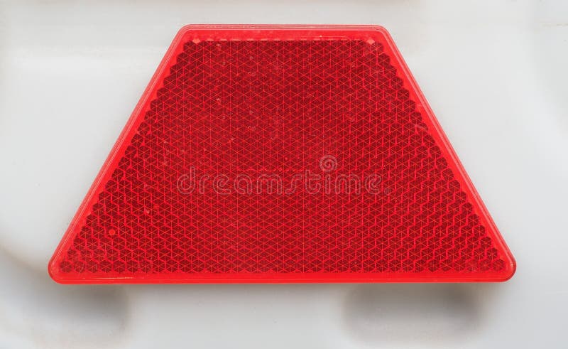 Red safety reflector stock image. Image of cutout, background - 212211791