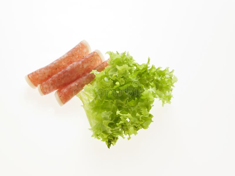 Red salami stock image. Image of spices, coctail, detail - 14192141