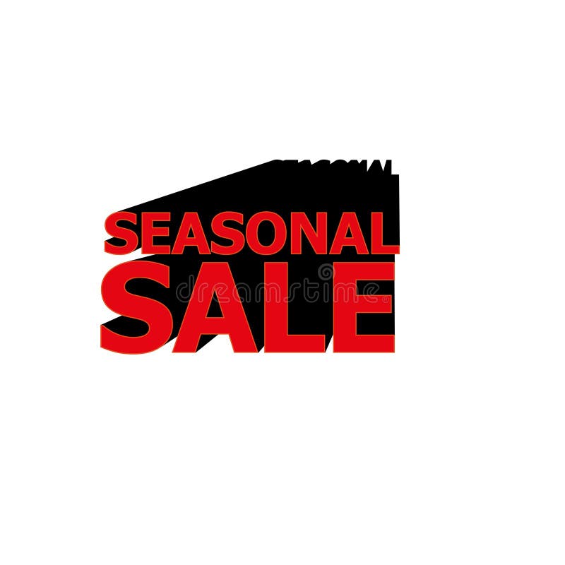 Red SALE 3D Vector Text for Print Stock Illustration - Illustration of ...