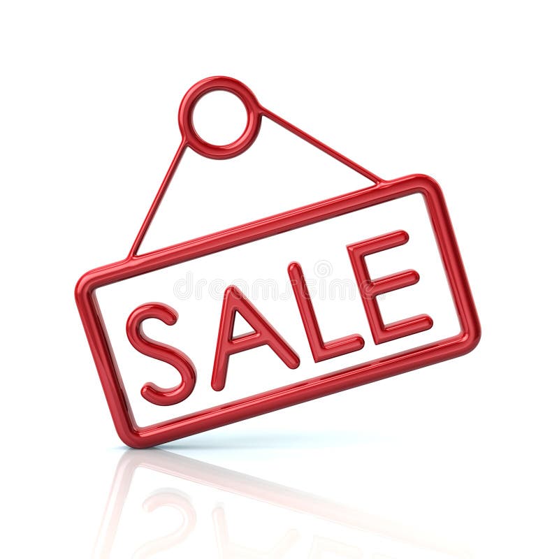 Red sale icon stock illustration. Illustration of billboard - 94095732