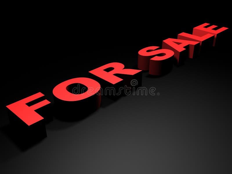 Red for sale sign stock illustration. Illustration of sale - 2240686