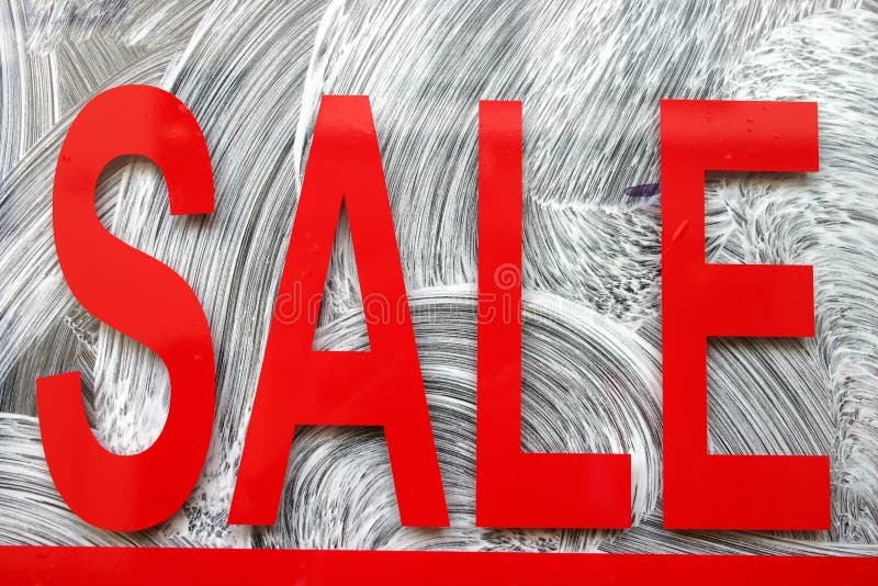 Red sale sign. stock image. Image of information, bright - 2411071