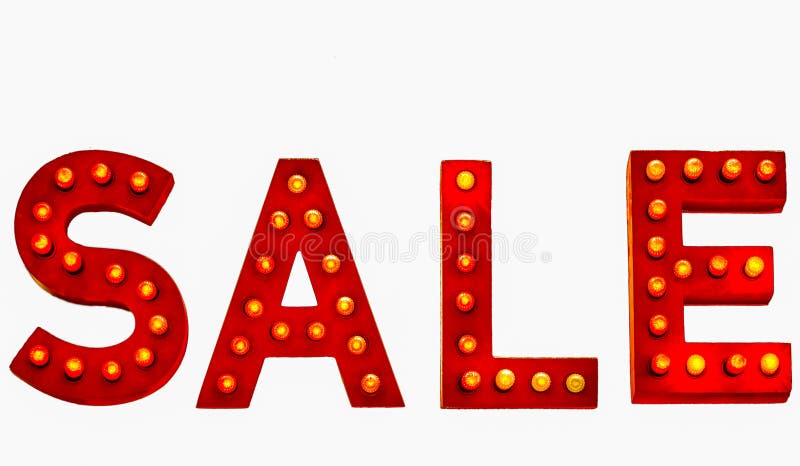 Red Sale Sign stock photo. Image of reduction, clearance - 34154014