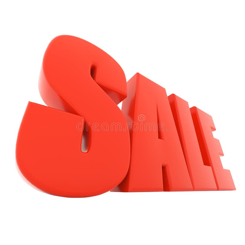 Red sale text stock illustration. Illustration of glossy - 85631203
