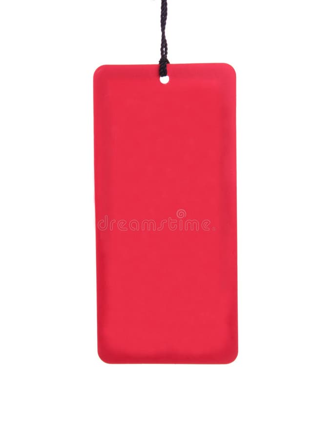 Red Sales Tag for Your Text Stock Image - Image of design, attached ...