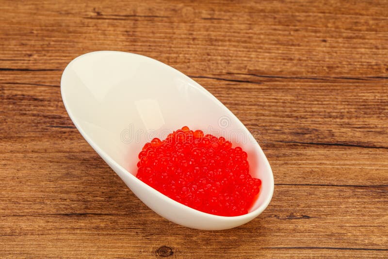 Red Salmon Caviar in the Bowl Stock Photo - Image of salted, macro ...