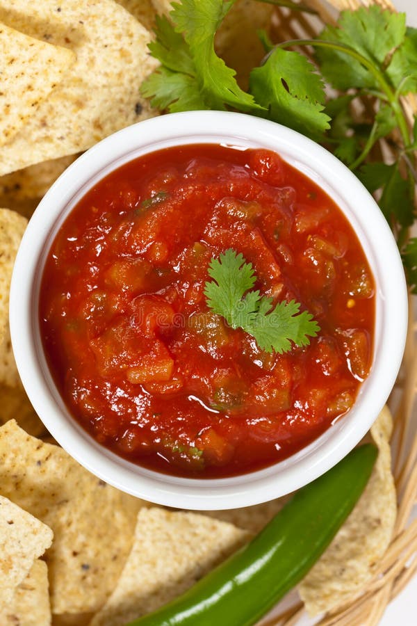 Red Salsa stock photo. Image of mild, crunchy, salty - 44479668