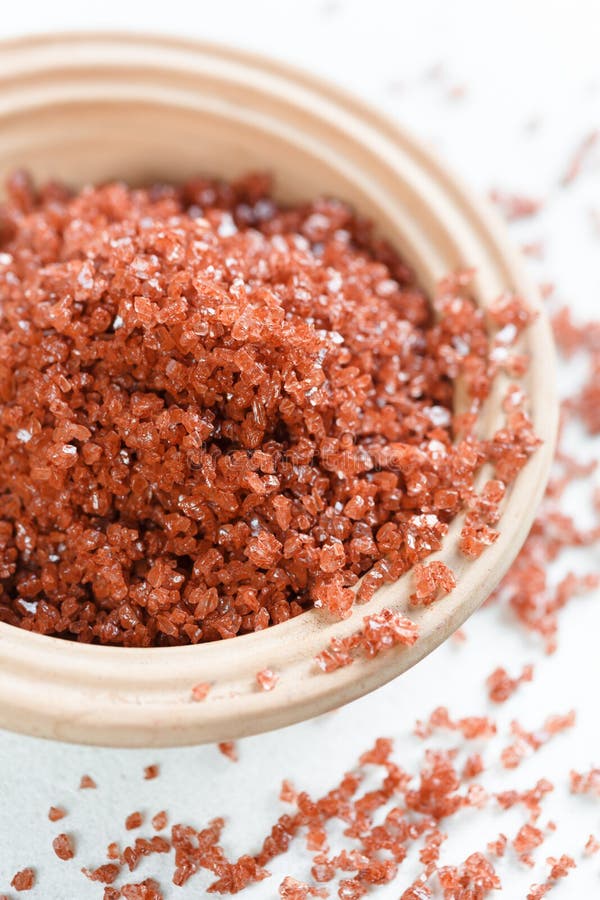 Red salt stock image. Image of crystal, alaea, condiment - 39093889