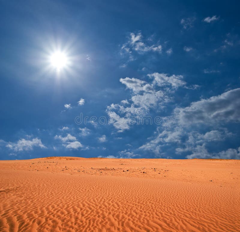 Red sand stock photo. Image of cloudy, drought, dune - 11344488