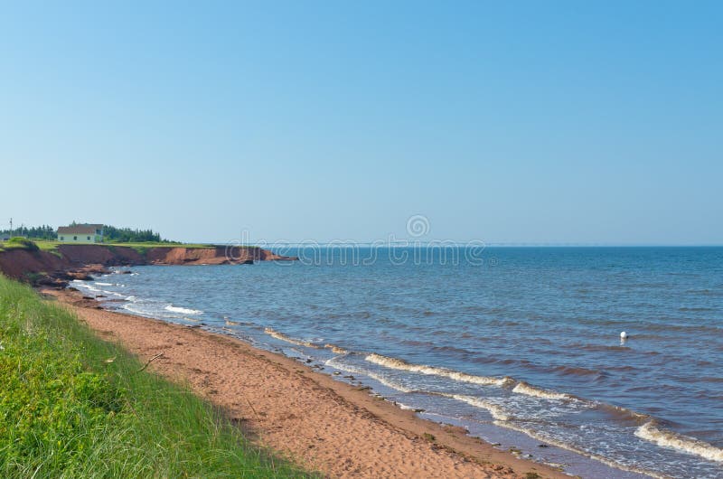 Red sand beach stock image. Image of clouds, shore, island - 70391481