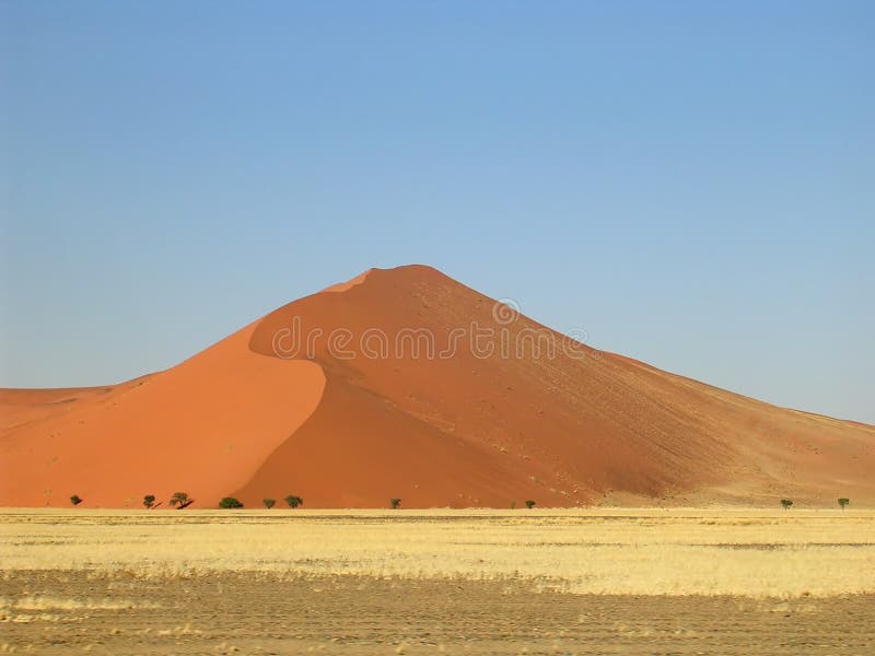 Red sand dune stock image. Image of desolate, namibia - 22624005