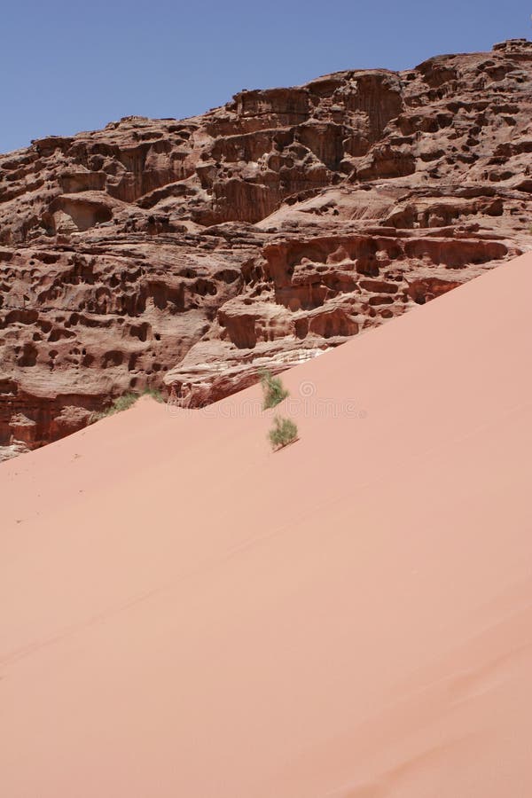 Red Sand Dune and Desert Landscape Stock Photo - Image of landscape ...
