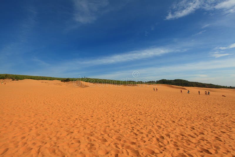 Red Sand Dunes , Mui Ne, Vietnam Stock Image - Image of muine, daylight ...