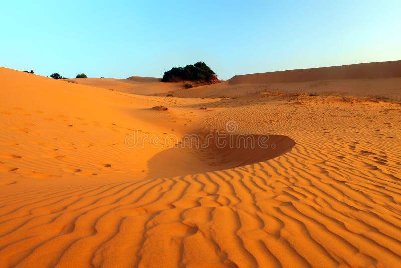 Red Sand Dunes Vietnam stock image. Image of adventure - 28849151