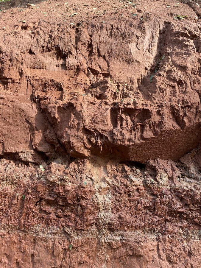 Red Sand Rock Texture Background Closeup Stock Image - Image of ...