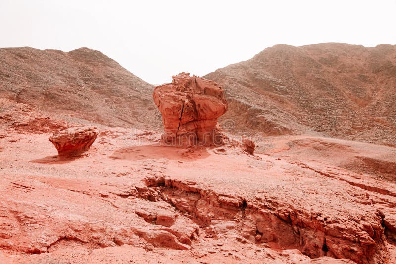 The Red Sand Rocks in Timna Park, Israel Stock Image - Image of nature ...