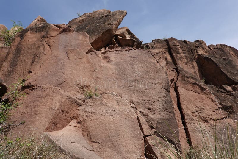 Red sand stone rocks stock photo. Image of soil, mountain - 183014864