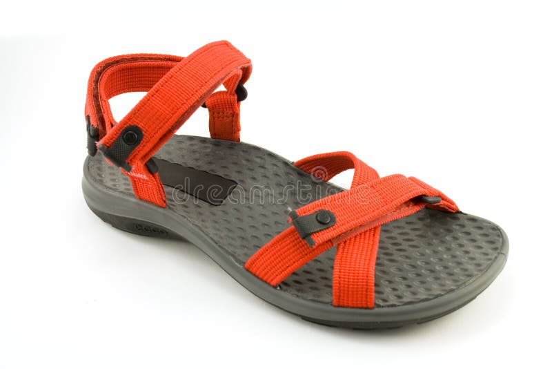 Red sandal stock photo. Image of dressed, objects, background - 5095538