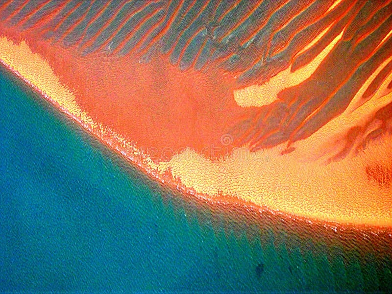 Red sands stock image. Image of blue, orange, island, sunlight - 151885