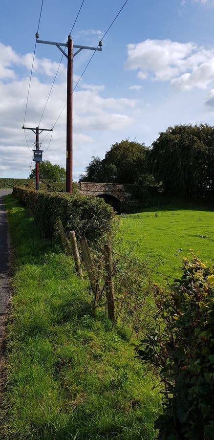 Red Sandstone Bridge Scotland Scenery in September Stock Image - Image ...