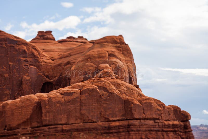 Red sandstone butte stock photo. Image of bluff, arizona - 64976488