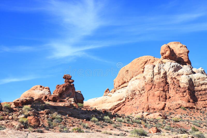 Red Sandstone Formations stock photo. Image of boulder - 16533470