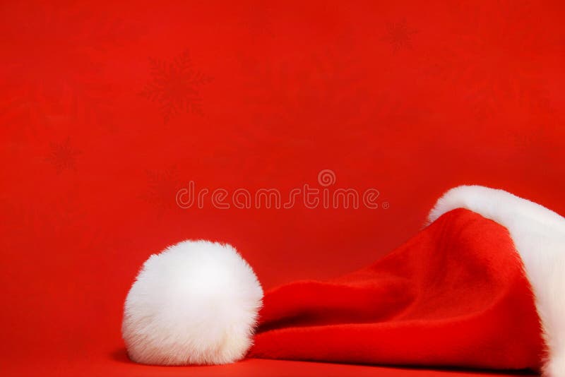 Red santa hat stock photo. Image of white, celebrating - 3533148