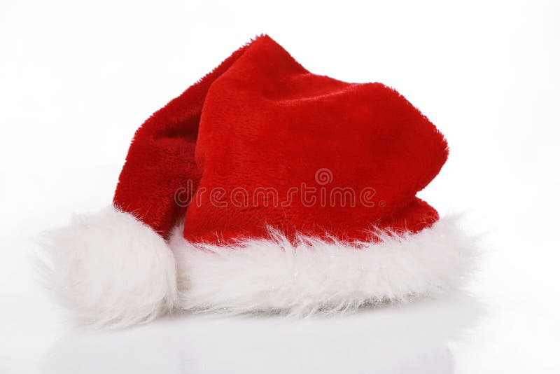 Red Santa hat stock image. Image of santa, holiday, fluffy - 7407725