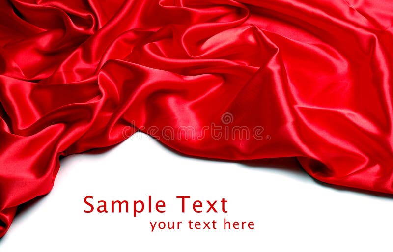 Red satin stock photo. Image of border, material, curtain - 17709046