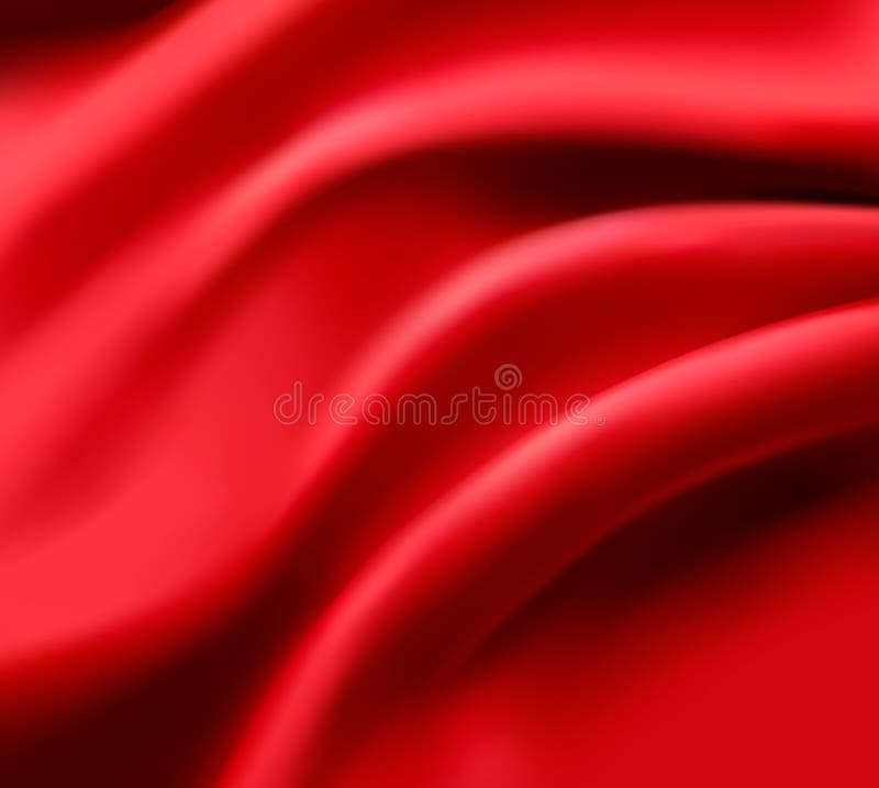 Sensuous Smooth Red Satin #1 Stock Illustration - Illustration of ...