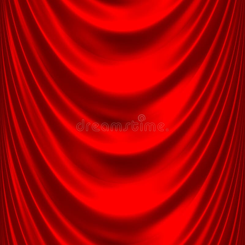Red satin big drape 2 stock illustration. Illustration of elegant - 6980207