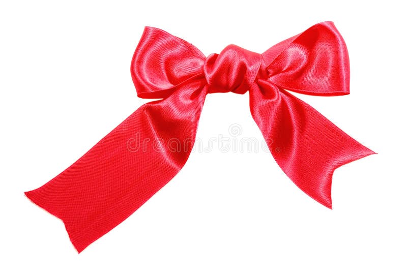 Red satin bow stock image. Image of satin, greeting, ribbon - 5533735
