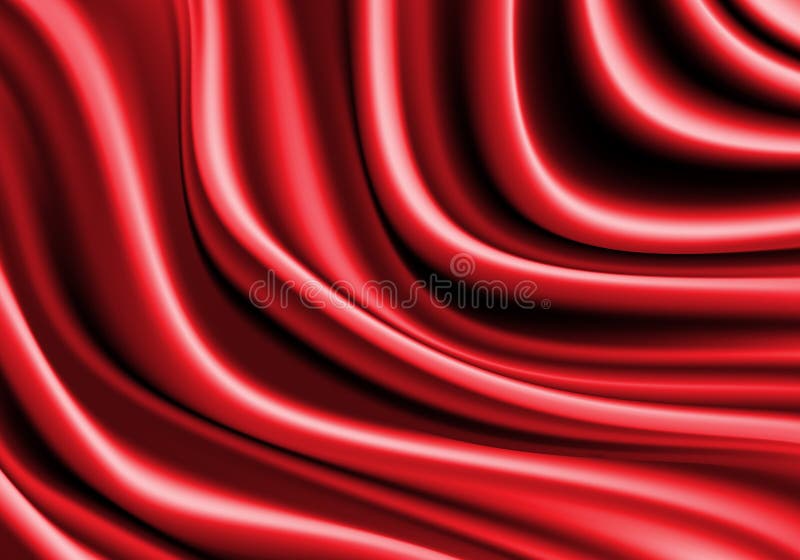 Red Satin Fabric Cloth Wave Luxury Background Texture Vector Stock ...