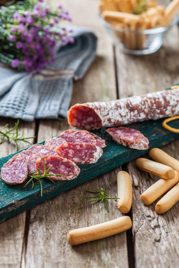 Red sausage stock photo. Image of meat, mediterranean - 54905660