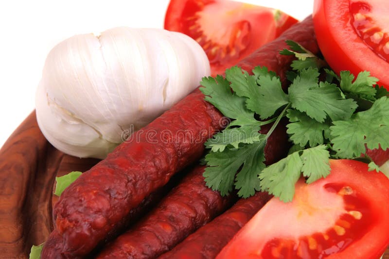 Red sausages stock image. Image of lifestyle, hunger - 10404703