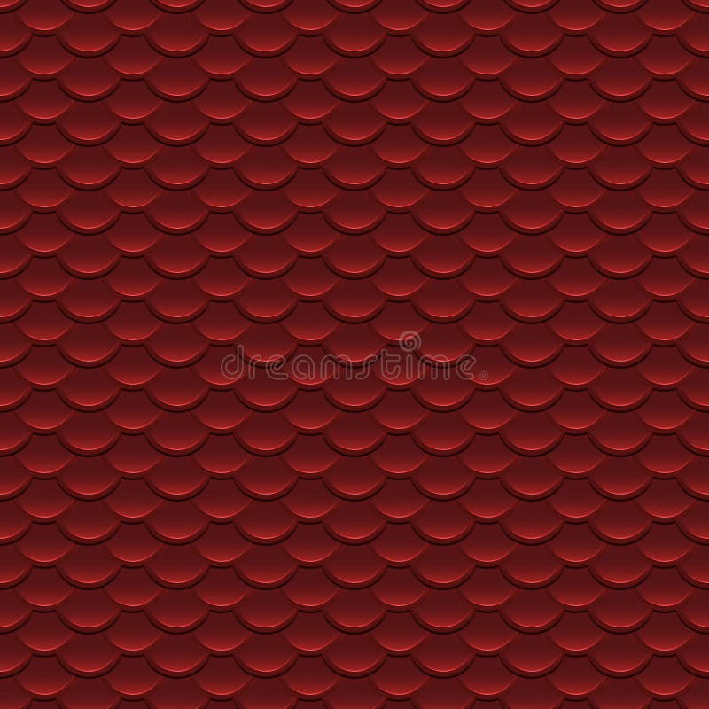 Red Scales Seamless Pattern Stock Illustration - Illustration of tiling ...
