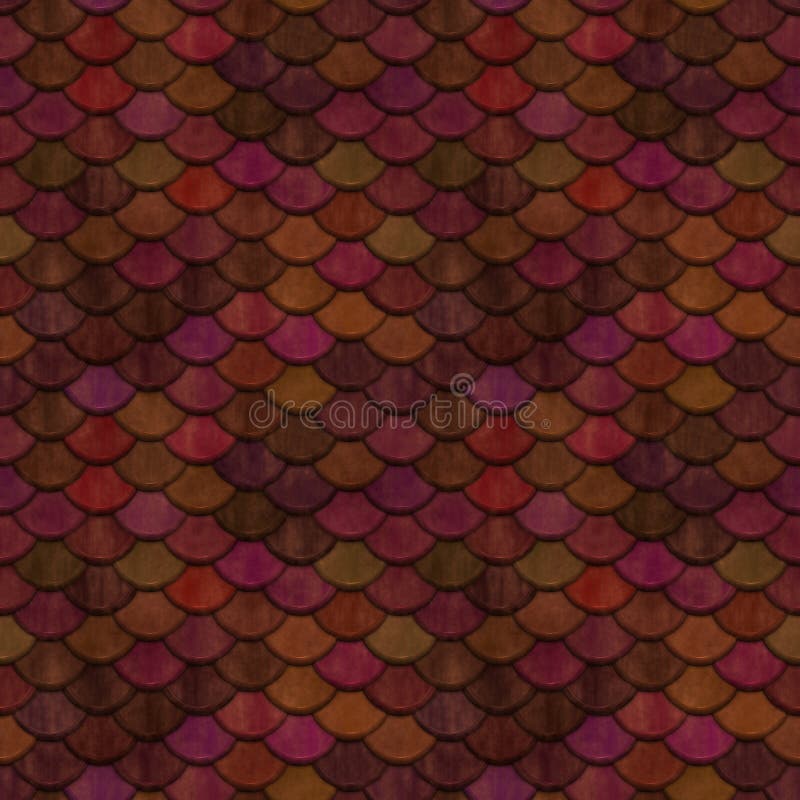 Red Scales Seamless Pattern Stock Illustration - Illustration of ...